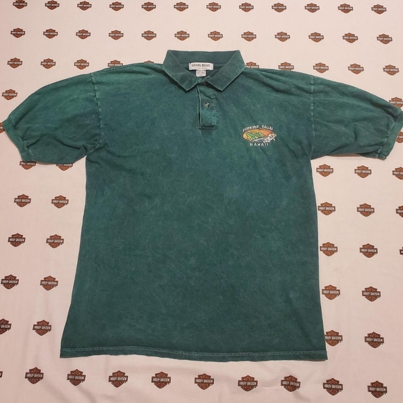 Guava Beach | Shirts | Vintage Guava Beach Made In Usa Green Polo Shirt ...